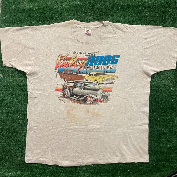 Fruit of the Loom | Shirts | Vintage 9s Hot Rods Shirt Single Stitch ...